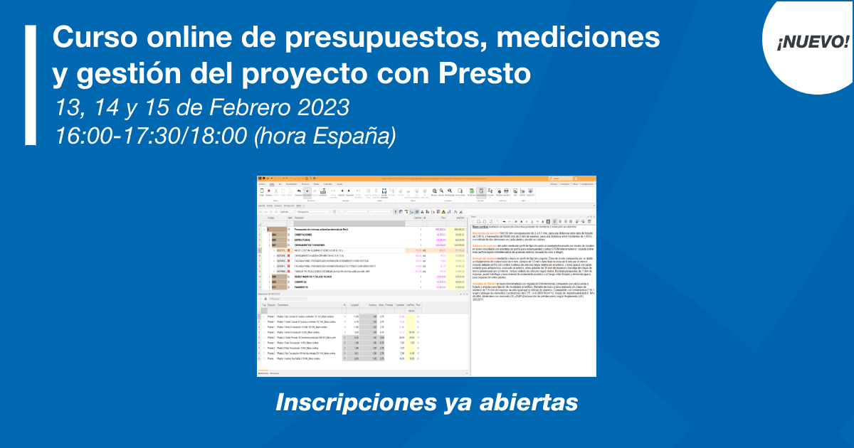 RIB Spain = Presto + iTWO. Software para construcción.