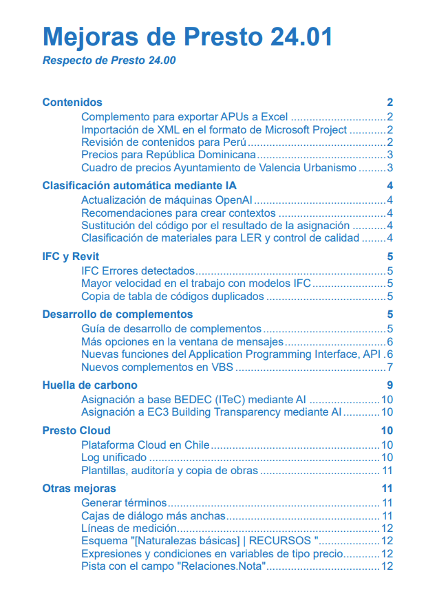 RIB Spain | Presto: Software de presupuestos para la construcción.